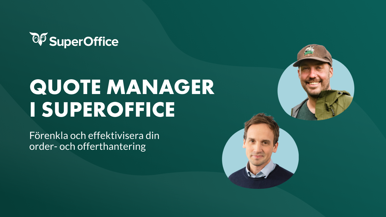 Quote Manager i SuperOffice